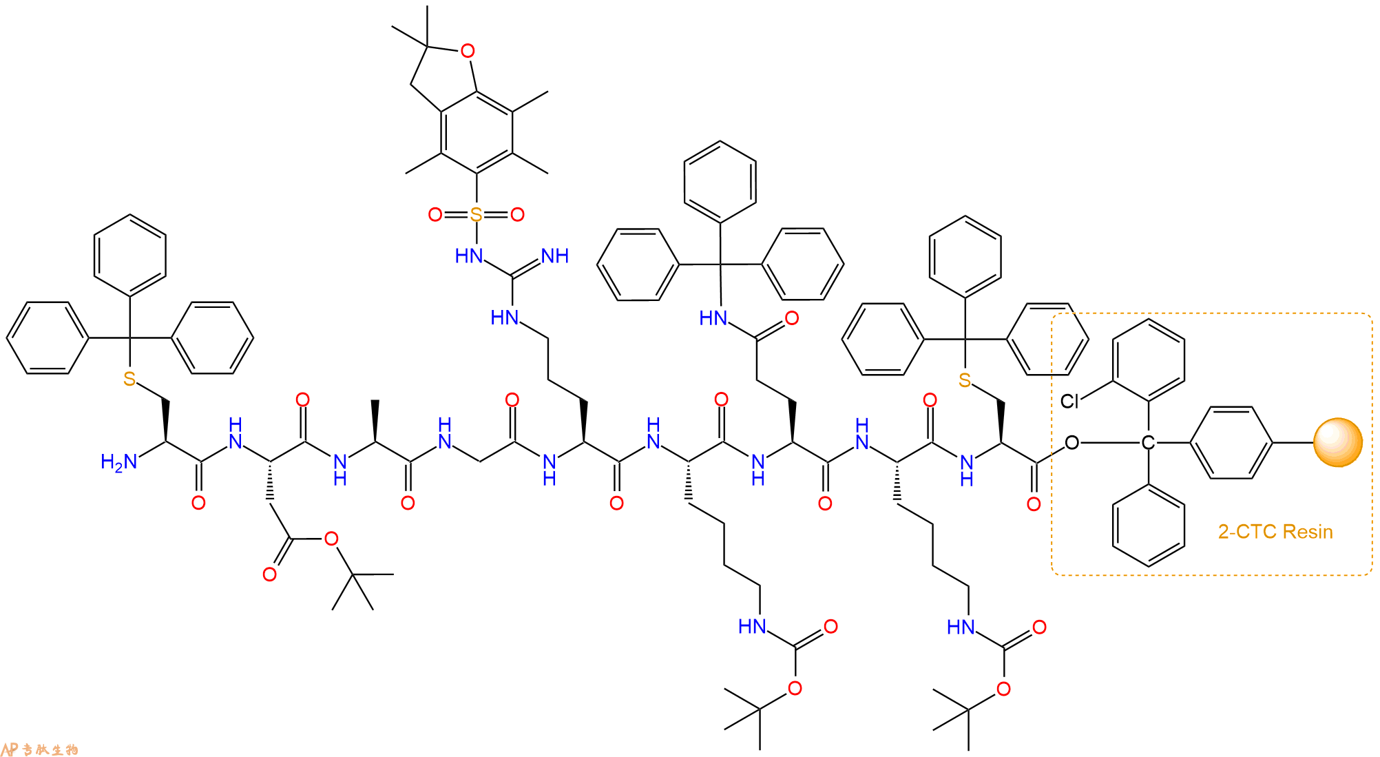 H2N-Cys-Asp-Ala-Gly-Arg-Lys-Gln-Lys-Cys-COOH_H2N-Cys-Asp-Ala-Gly-Arg-Lys-Gln-Lys-Cys-OH_H2N ...