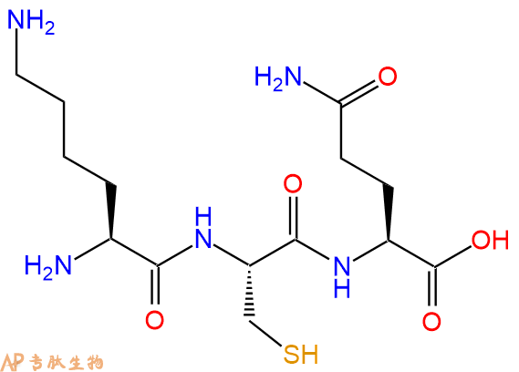 三肽Lys-Cys-Gln_H2N-Lys-Cys-Gln-OH_H2N-KCQ-OH_三肽_ 杭州专肽生物技术有限公司的多肽产品