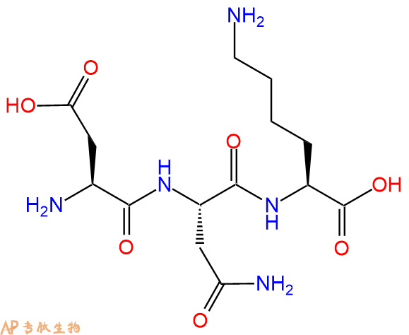 三肽Asp-Asn-Lys_H2N-Asp-Asn-Lys-OH_H2N-DNK-OH_三肽_ 杭州专肽生物技术有限公司的多肽产品