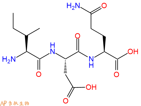 三肽Ile-Asp-Gln_H2N-Ile-Asp-Gln-OH_H2N-IDQ-OH_三肽_ 杭州专肽生物技术有限公司的多肽产品
