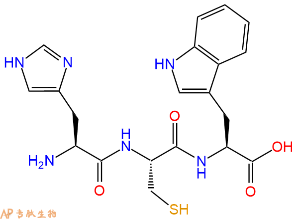 三肽His-Cys-Trp_H2N-His-Cys-Trp-OH_H2N-HCW-OH_三肽_ 杭州专肽生物技术有限公司的多肽产品