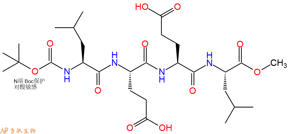 72903-29-8_四肽Boc-Leu-Glu-Glu-Leu-甲酯化_Boc-Leu-Glu-Glu-Leu-OMe_Boc-LEEL ...