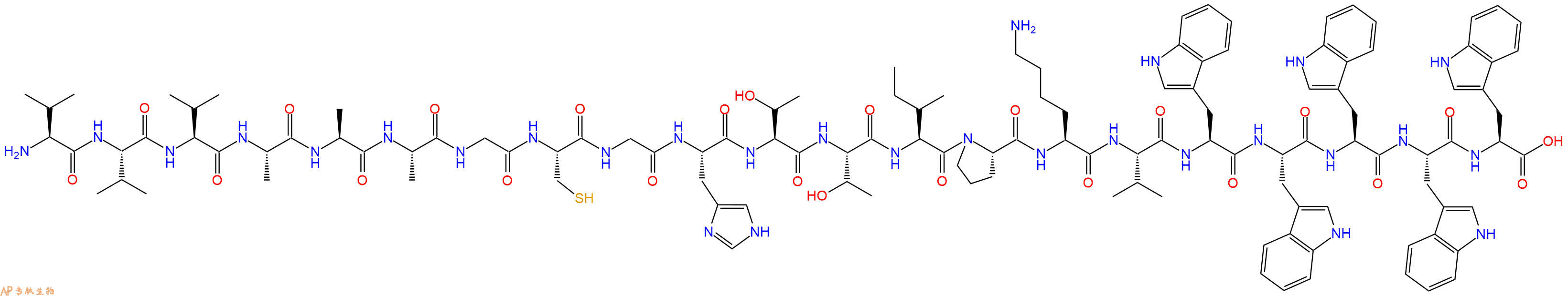 二十一肽Fitc-RLLRRLLRPLVSLVYSFLRTR_H2N-Val-Val-Val-Ala-Ala-Ala-Gly-Cys-Gly ...