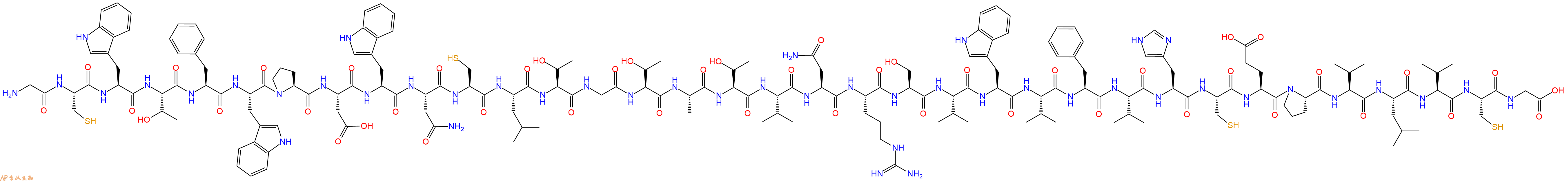H2N-Gly-Cys-Trp-Thr-Phe-Trp-Pro-Asp-Trp-Asn-Cys-Leu-Thr-Gly-Thr-Ala-Thr ...