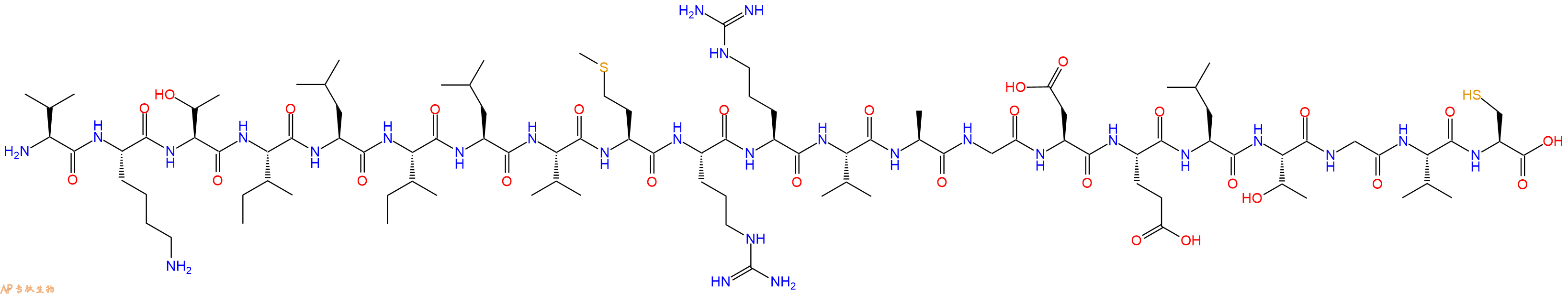 H2N-Val-Lys-Thr-Ile-Leu-Ile-Leu-Val-Met-Arg-Arg-Val-Ala-Gly-Asp-Glu-Leu ...