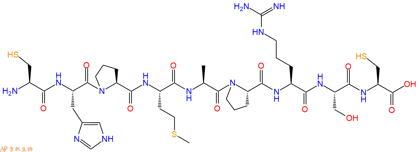 H2N-Cys-His-Pro-Met-Ala-Pro-Arg-Ser-Cys-COOH_H2N-Cys-His-Pro-Met-Ala ...