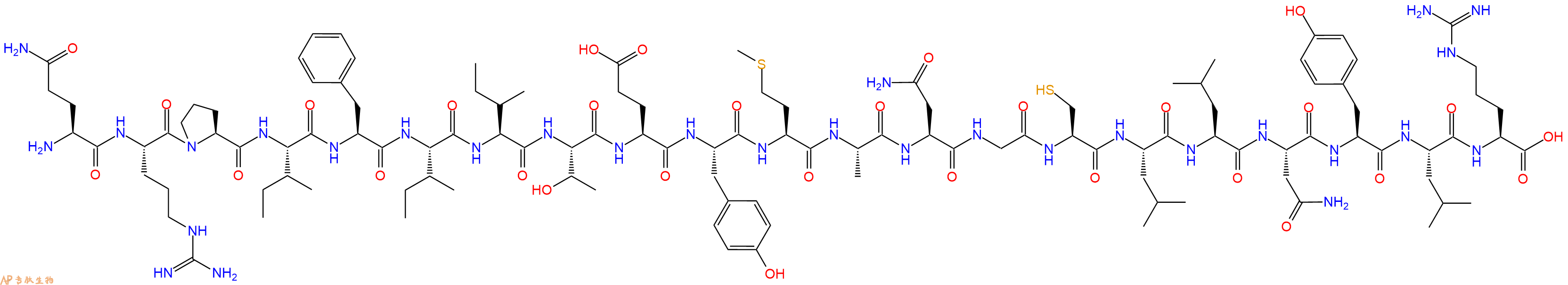 H2N-Gln-Arg-Pro-Ile-Phe-Ile-Ile-Thr-Glu-Tyr-Met-Ala-Asn-Gly-Cys-Leu-Leu ...