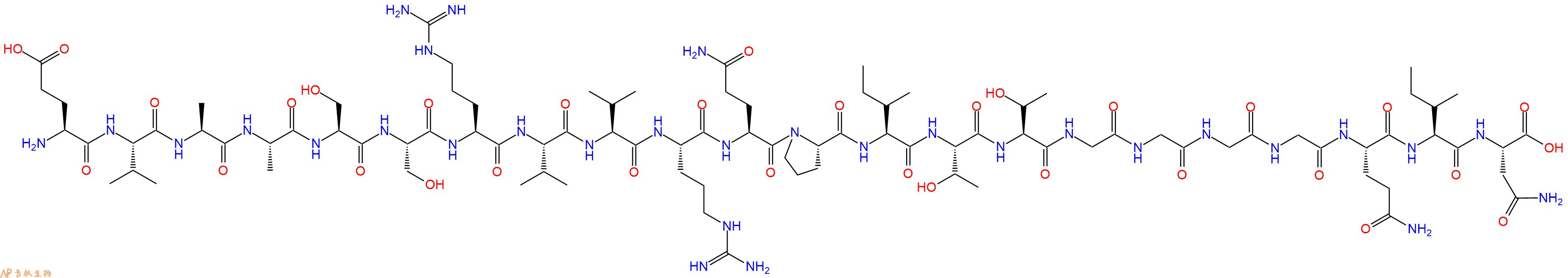 H2N-Glu-Val-Ala-Ala-Ser-Ser-Arg-Val-Val-Arg-Gln-Pro-Ile-Thr-Thr-Gly-Gly ...