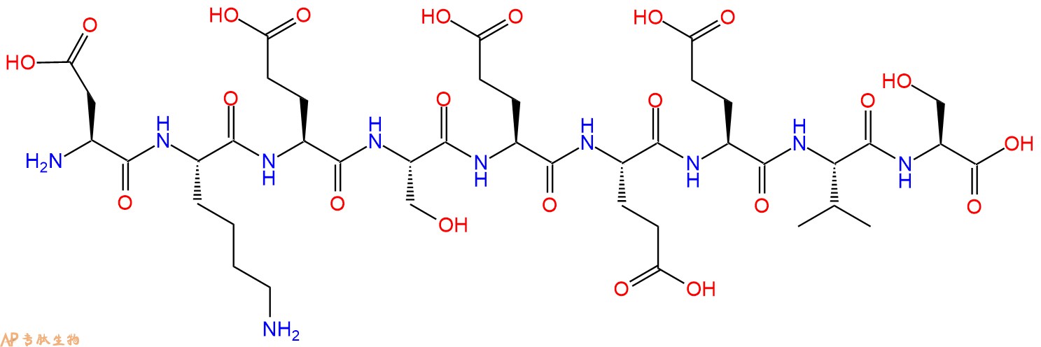 H2N-Asp-Lys-Glu-Ser-Glu-Glu-Glu-Val-Ser-COOH_H2N-Asp-Lys-Glu-Ser-Glu ...