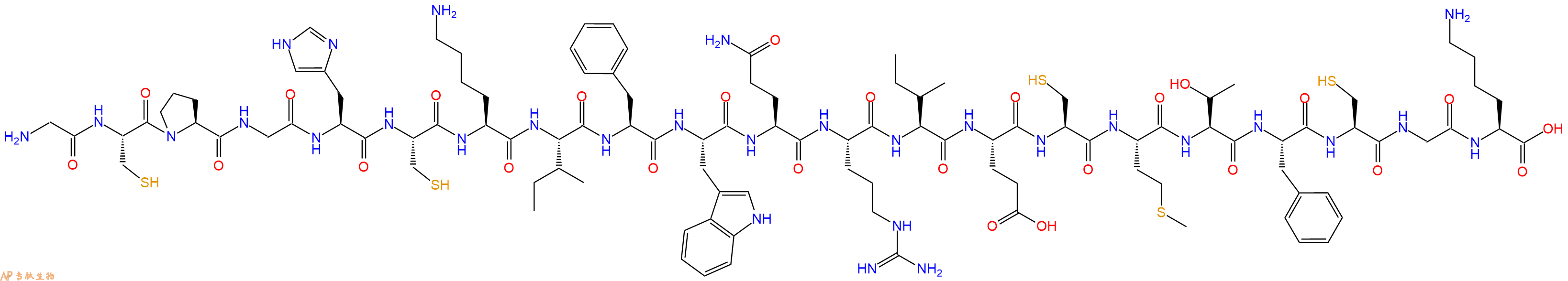 H2N-Gly-Cys-Pro-Gly-His-Cys-Lys-Ile-Phe-Trp-Gln-Arg-Ile-Glu-Cys-Met-Thr ...