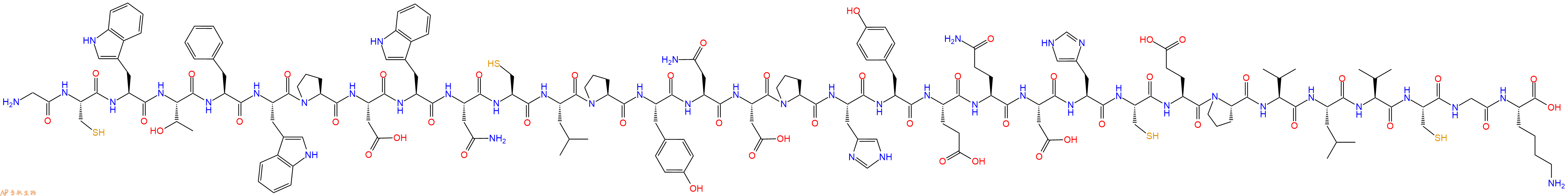 H2N-Gly-Cys-Trp-Thr-Phe-Trp-Pro-Asp-Trp-Asn-Cys-Leu-Pro-Tyr-Asn-Asp-Pro ...