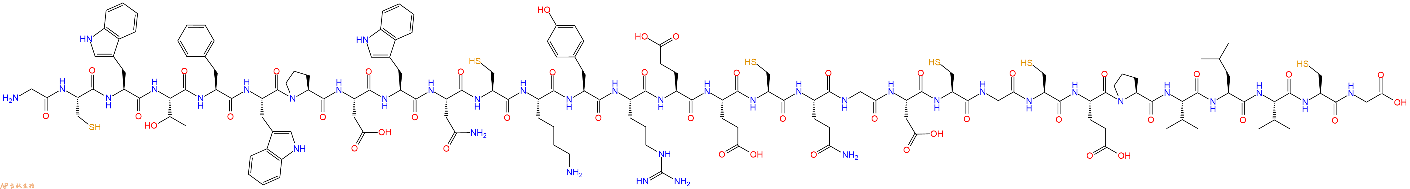 H2N-Gly-Cys-Trp-Thr-Phe-Trp-Pro-Asp-Trp-Asn-Cys-Lys-Tyr-Arg-Glu-Glu-Cys ...