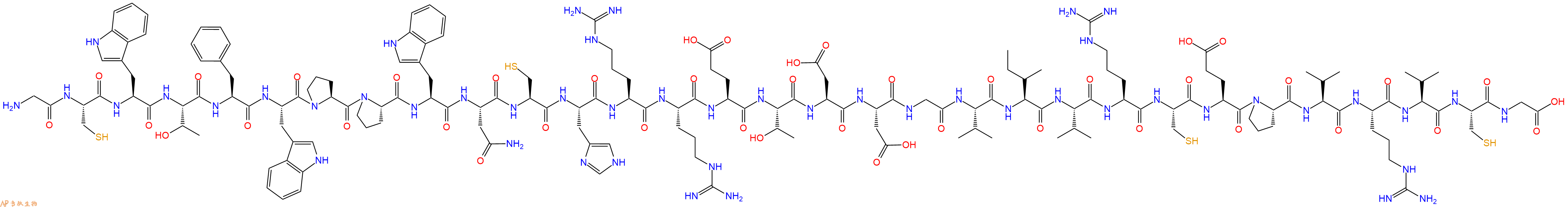 H2N-Gly-Cys-Trp-Thr-Phe-Trp-Pro-Pro-Trp-Asn-Cys-His-Arg-Arg-Glu-Thr-Asp ...