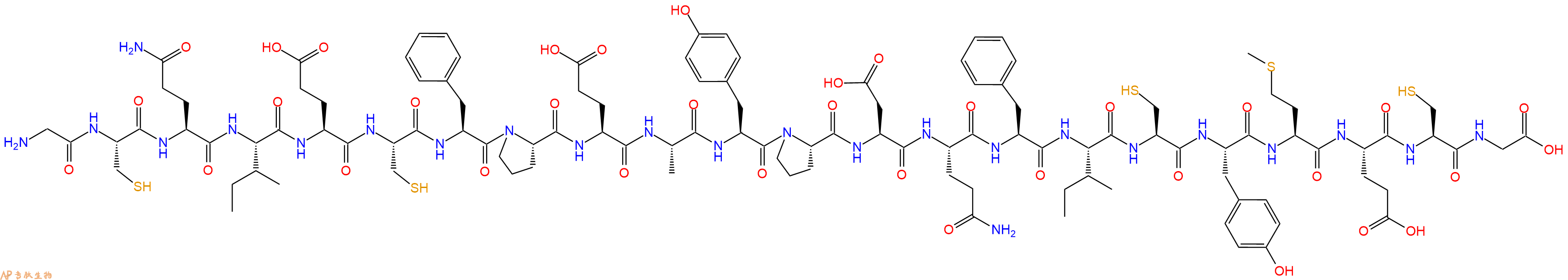 H2N-Gly-Cys-Gln-Ile-Glu-Cys-Phe-Pro-Glu-Ala-Tyr-Pro-Asp-Gln-Phe-Ile-Cys ...