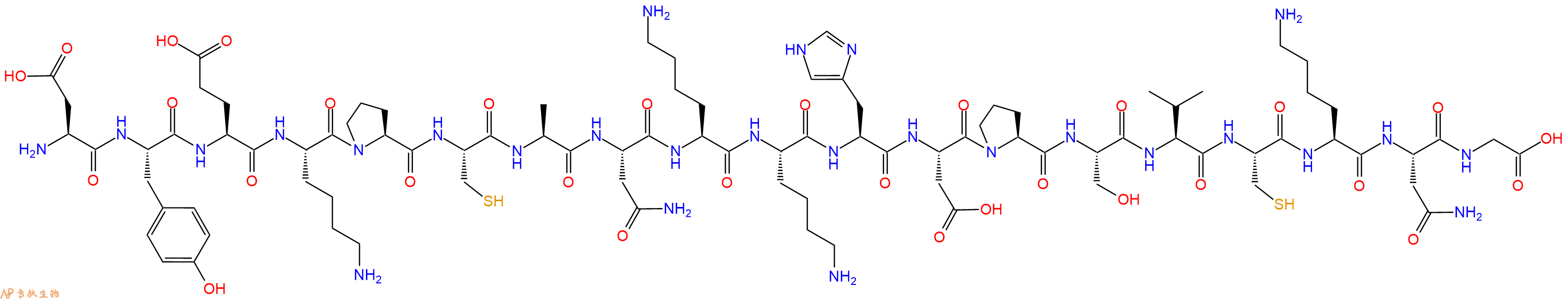 H2N-Asp-Tyr-Glu-Lys-Pro-Cys-Ala-Asn-Lys-Lys-His-Asp-Pro-Ser-Val-Cys-Lys ...