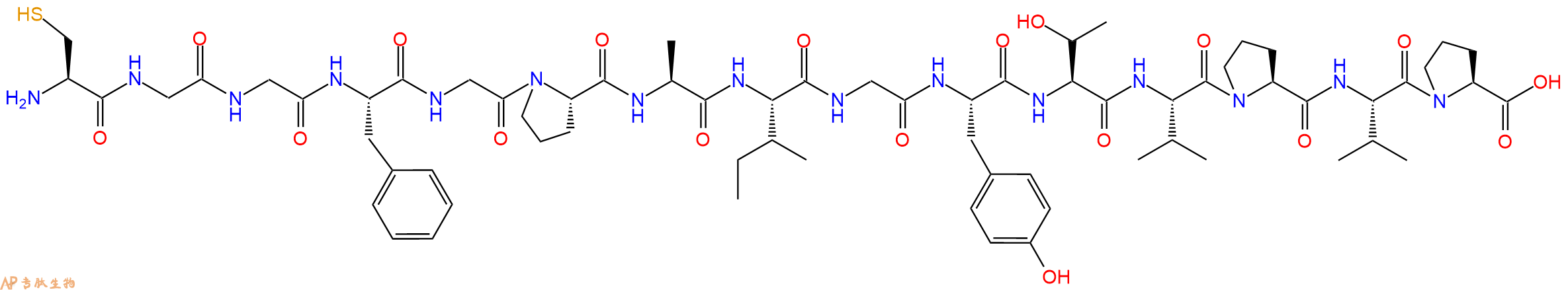 H2N-Cys-Gly-Gly-Phe-Gly-Pro-Ala-Ile-Gly-Tyr-Thr-Val-Pro-Val-Pro-OH_H2N ...