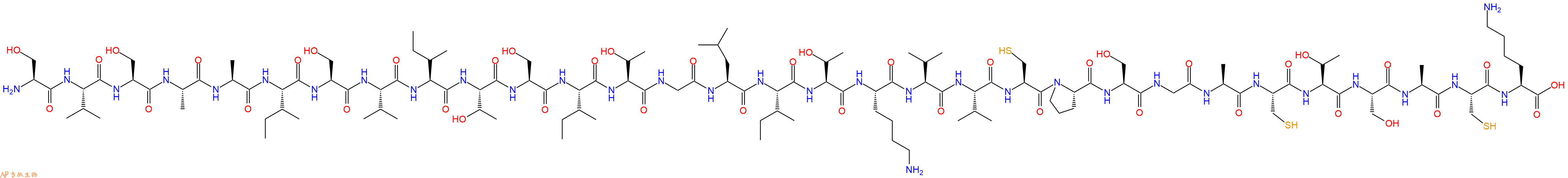 H2N-Ser-Val-Ser-Ala-Ala-Ile-Ser-Val-Ile-Thr-Ser-Ile-Thr-Gly-Leu-Ile-Thr ...