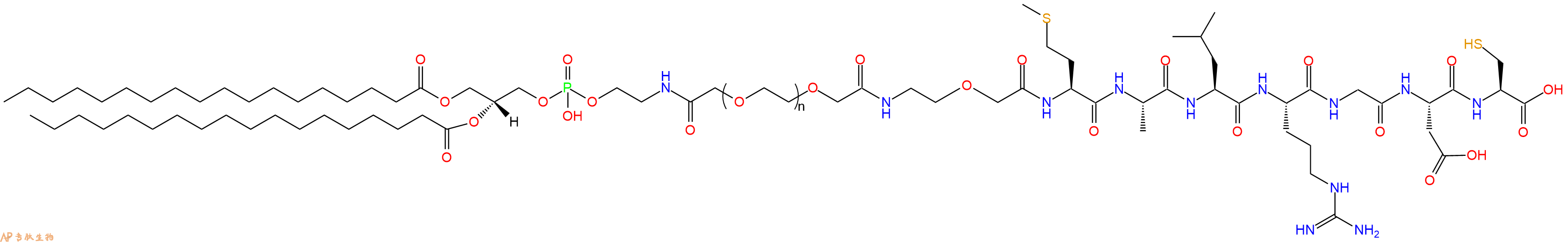 DSPE-PEG-Met-Ala-Leu-Arg-Gly-Asp-Cys_DSPE-PEG-Met-Ala-Leu-Arg-Gly-Asp ...