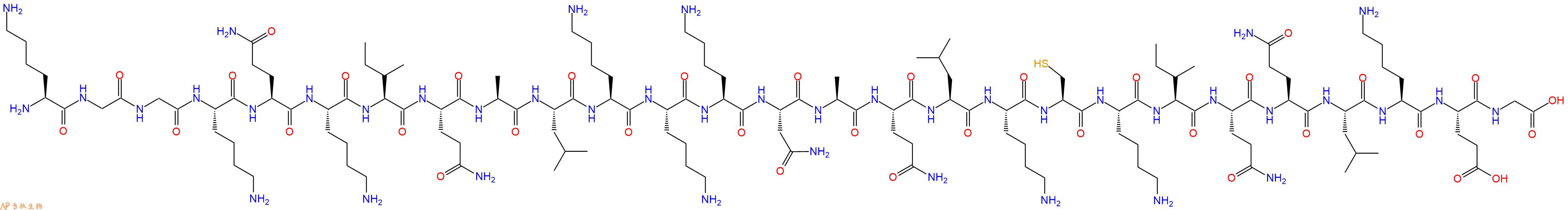 H2N-Lys-Gly-Gly-Lys-Gln-Lys-Ile-Gln-Ala-Leu-Lys-Lys-Lys-Asn-Ala-Gln-Leu ...